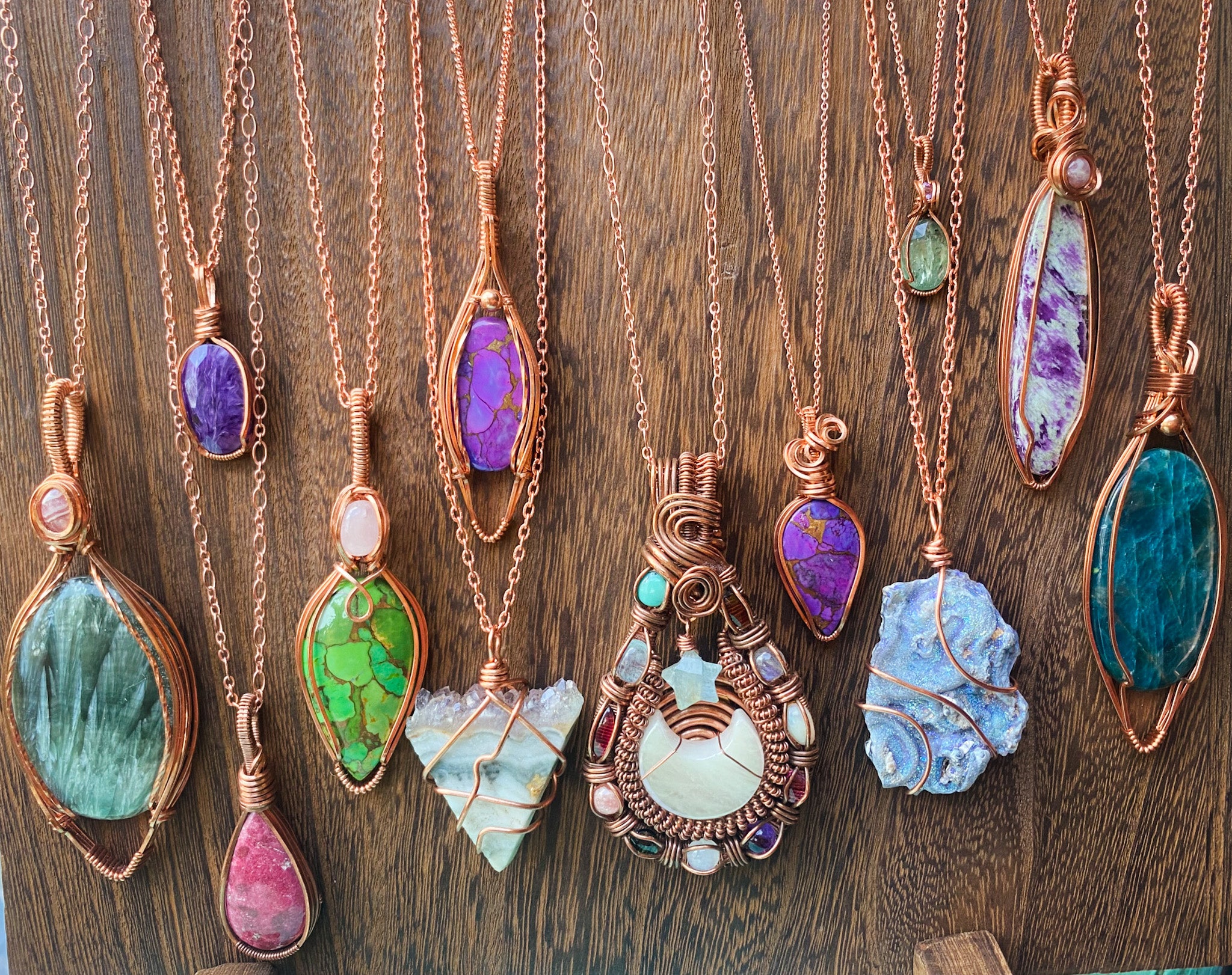 Wire Wrapped Crystal Pendants – Dreamy Earth